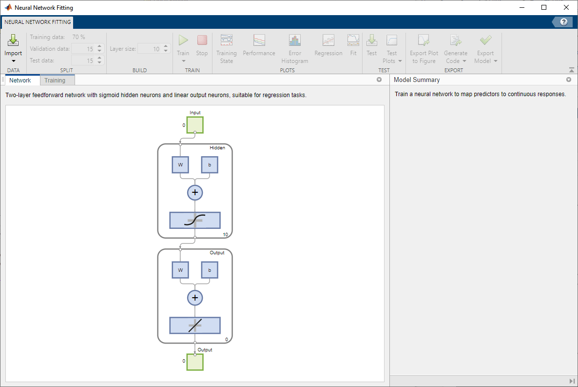 Ajuster des données avec un réseau de neurones peu profond - MATLAB ...