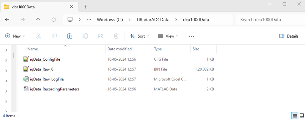 Record Raw ADC Data for Offline Processing from TI mmWave Radar Board ...